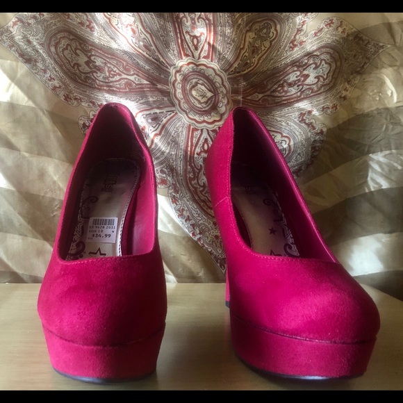Shoes | Sexy Red Platform Heels | Poshmark